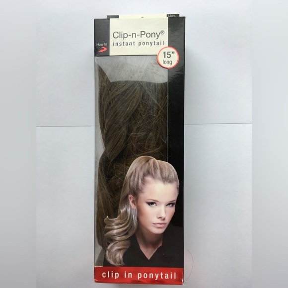 MIA | Hair | Mia 5 Long Clipnpony Instant Ponytail Faux Hair Light ...